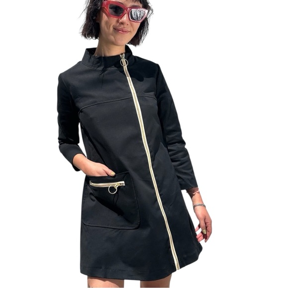 Nooworks | Dresses | Nooworks Art Teacher Black Mini Dress Jacket ...